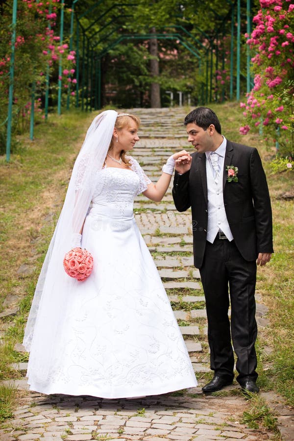 Bride and Groom at the Wedding Stock Image - Image of happy, male: 20747869
