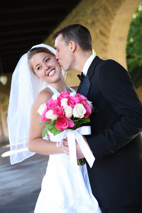 Bride and Groom at Wedding stock photo. Image of beauty - 5809614