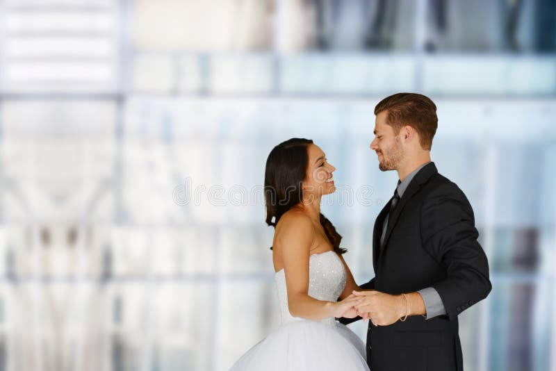 Bride and Groom at Wedding stock image. Image of marriage - 71377245