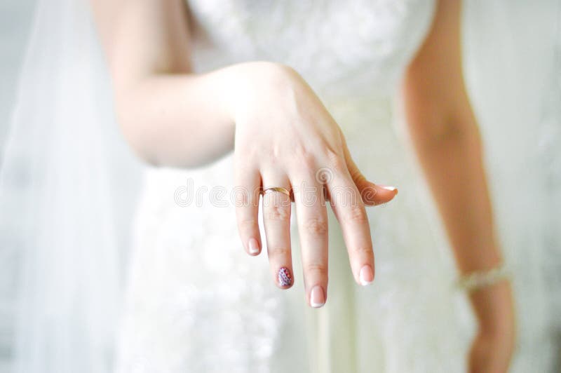 Bride hand ring stock photo. Image of bride, ring, happiness - 67290716