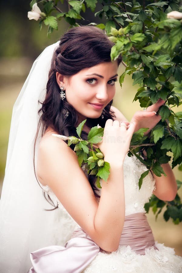 Bride in her wedding day stock photo. Image of woman - 35995846