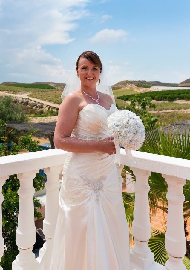 Bride on her wedding day stock photo. Image of love, portrait - 32226224