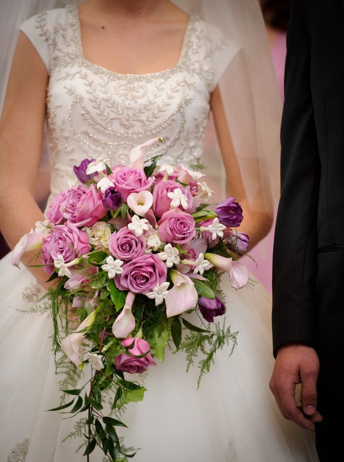Tulip wedding bouquet stock image. Image of love, lavender - 3173191