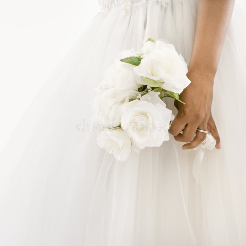 Bride holding bouquet. stock photo. Image of copy, 070502h0013 - 2849032