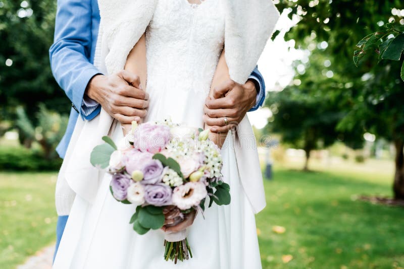 Bride Holding Her Wedding Bouquet Stock Photo - Image of event ...