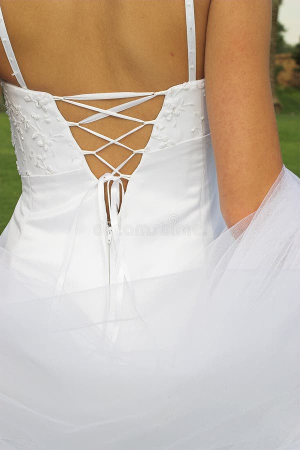 Bride and lace stock image. Image of back, white, wedding - 115629
