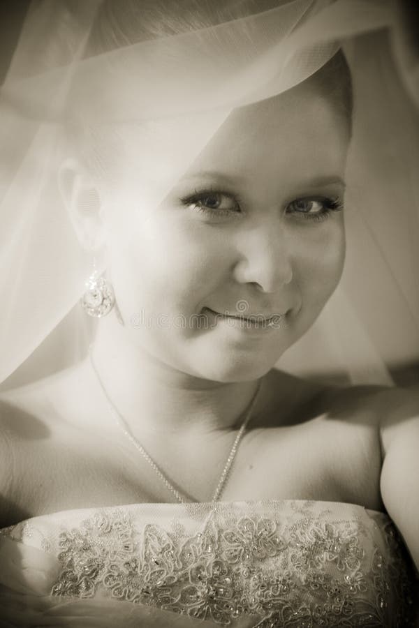 Bride portrait stock image. Image of beautiful, dress - 11750621