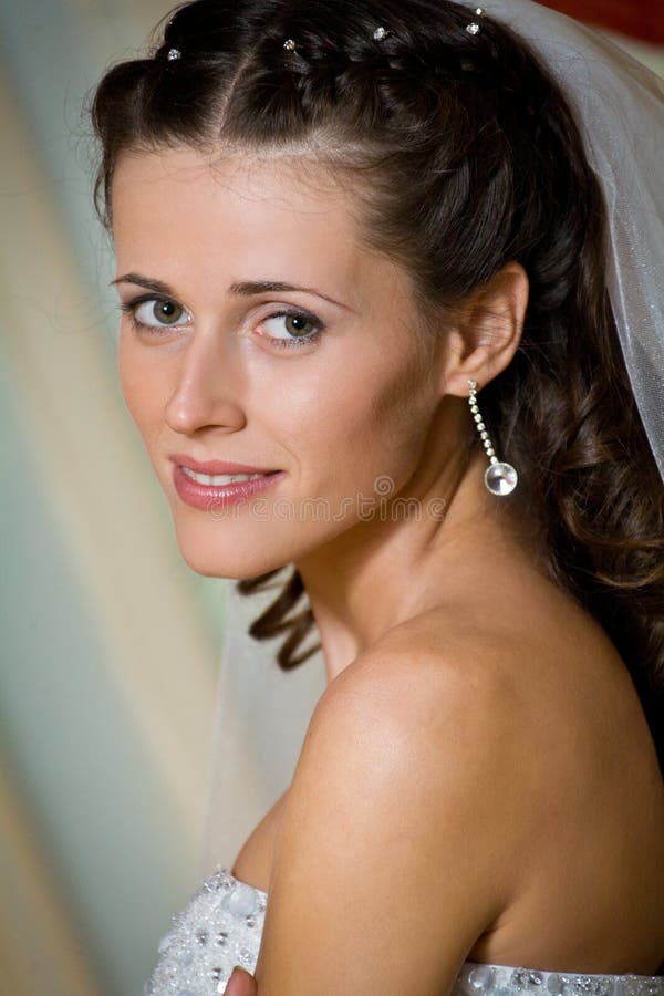 Bride portrait stock photo. Image of female, engagemant - 22187752