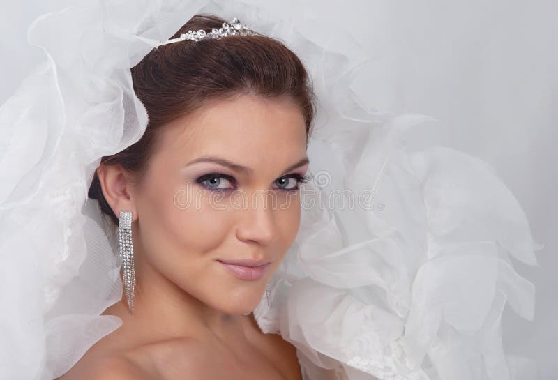 Bride portrait stock image. Image of fashion, looking - 22458493