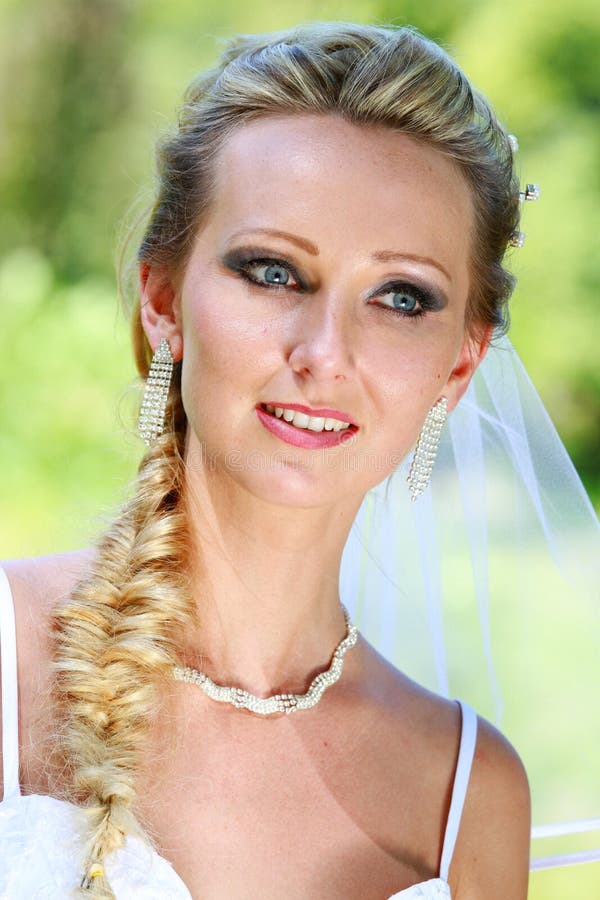 Bride portrait stock photo. Image of romantic, smiling - 26251246