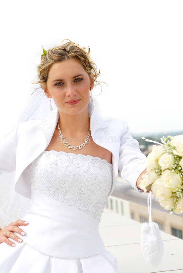 Bride portrait stock photo. Image of hope, flirting, hair - 4509240