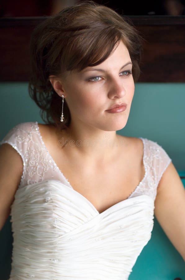 Bride Portrait stock photo. Image of lips, bride, close - 556968