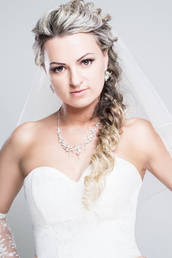 Bride portrait stock photo. Image of lady, fashion, married - 53915734