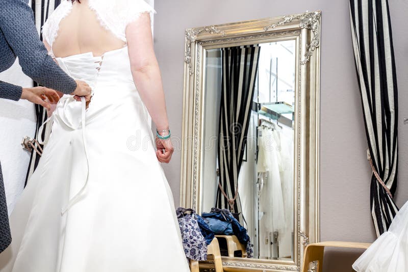 The Bride Prepares for Wedding Stock Photo - Image of lace, clothes ...