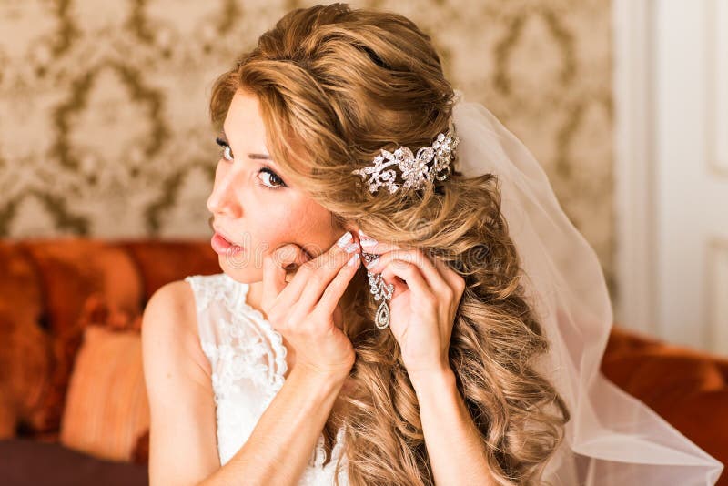 Bride Preparing To Wedding Ceremony, Stock Photo - Image of attractive ...