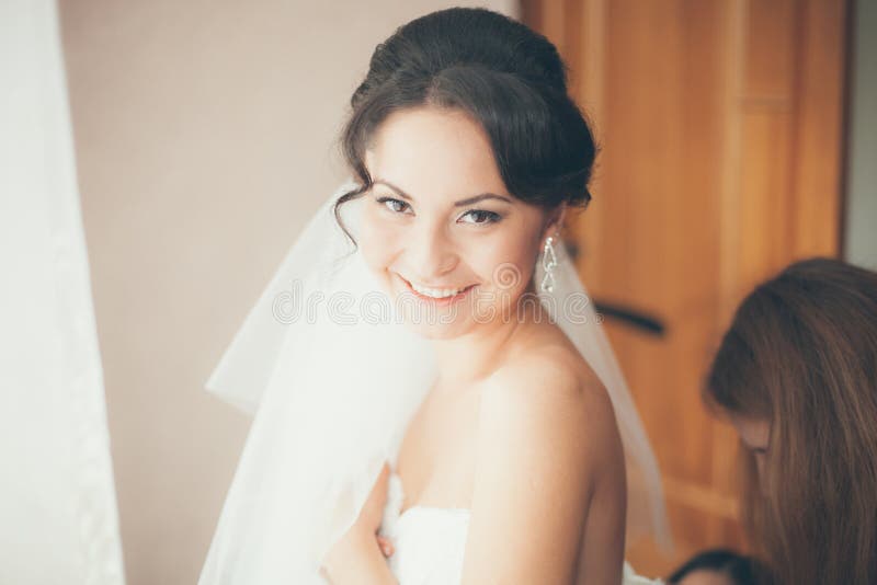Bride preparing stock image. Image of wedding, ceremony - 46035317