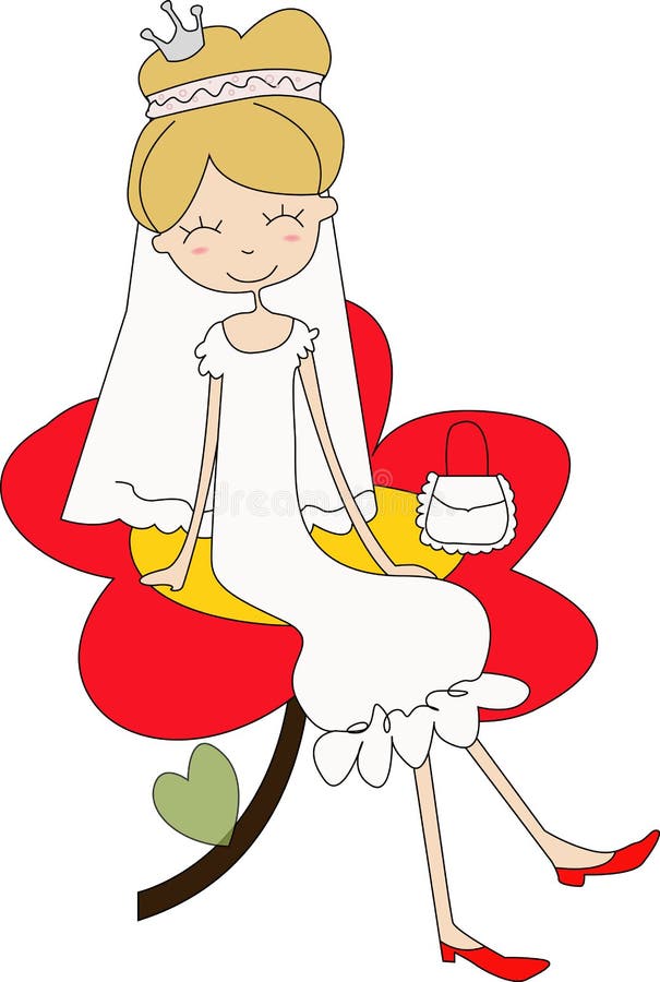 Bride or princess stock vector. Illustration of cartoon - 4520451