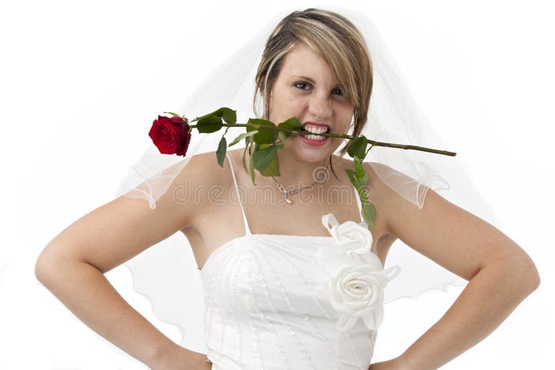 Young Woman Biting Rose Stock Photos - Free & Royalty-Free Stock Photos ...