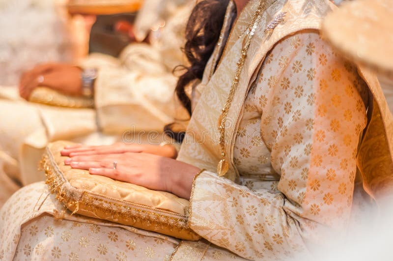 Bride s hands on lap stock photo. Image of ring, hands - 31112120