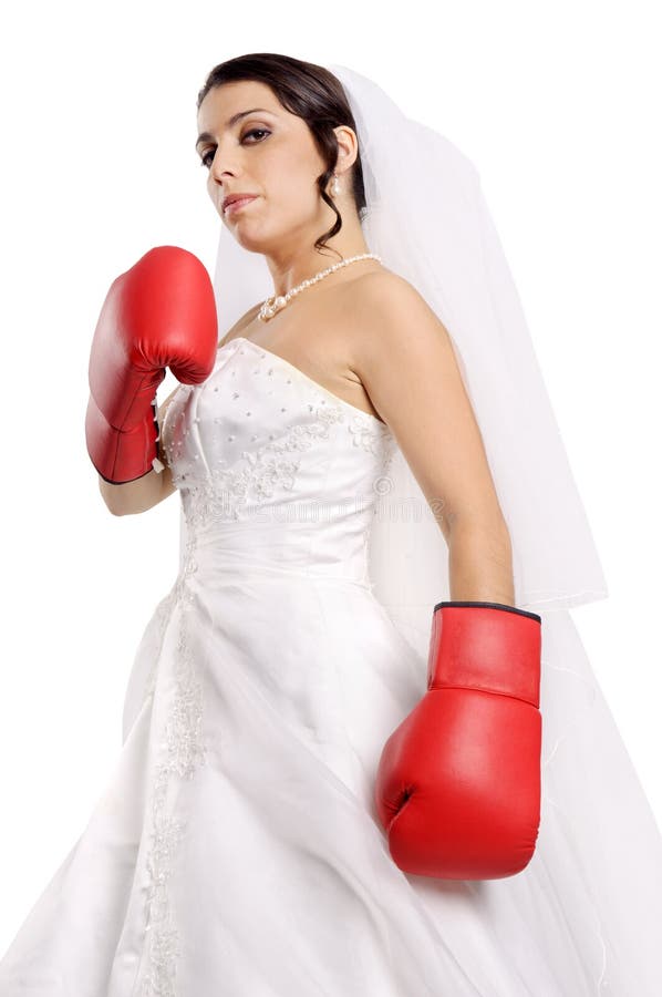 Beautiful Bride Boxing Gloves Stock Photos - Free & Royalty-Free Stock ...