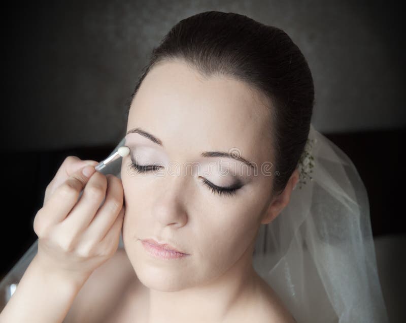 Bride s Preparation stock image. Image of beauty, applying - 24636609