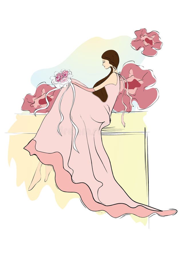 Woman Bride Sitting Stock Illustrations – 411 Woman Bride Sitting Stock ...