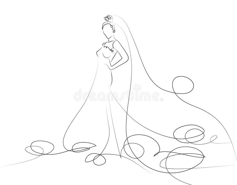 Bride Sketch Stock Illustrations – 8,705 Bride Sketch Stock ...