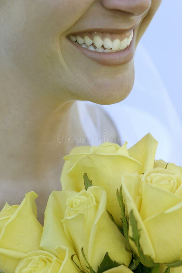 Bride smiles stock image. Image of love, bliss, monogamy - 964889