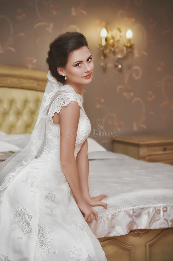 Bride on their wedding day stock photo. Image of couple - 44176314