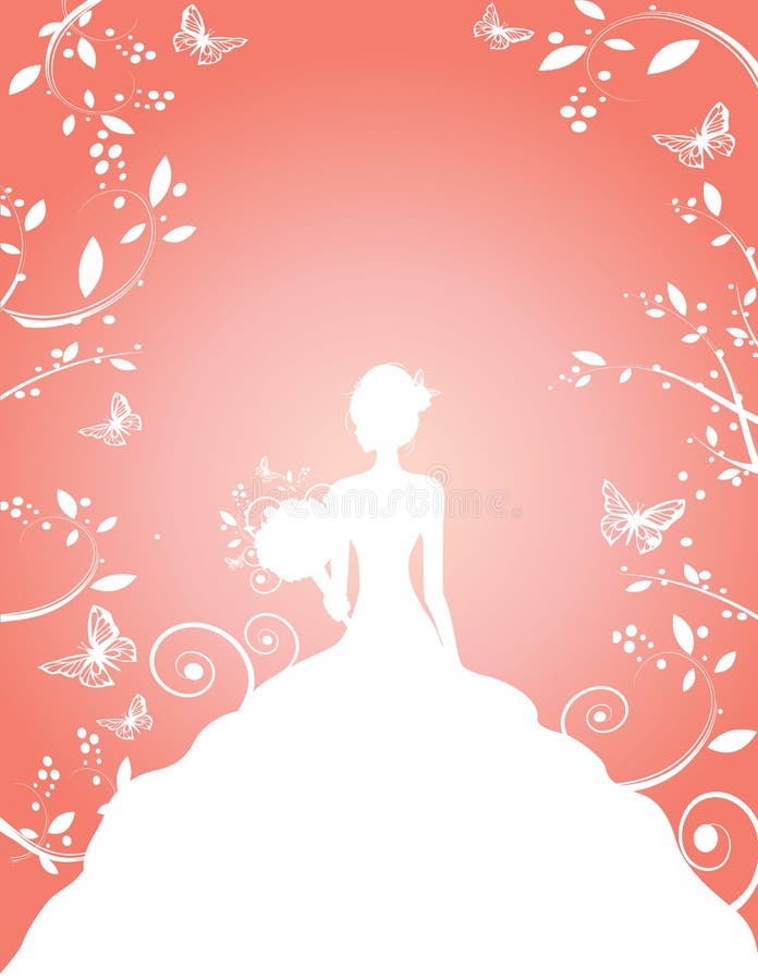 Bride To Be Background stock illustration. Illustration of flower ...