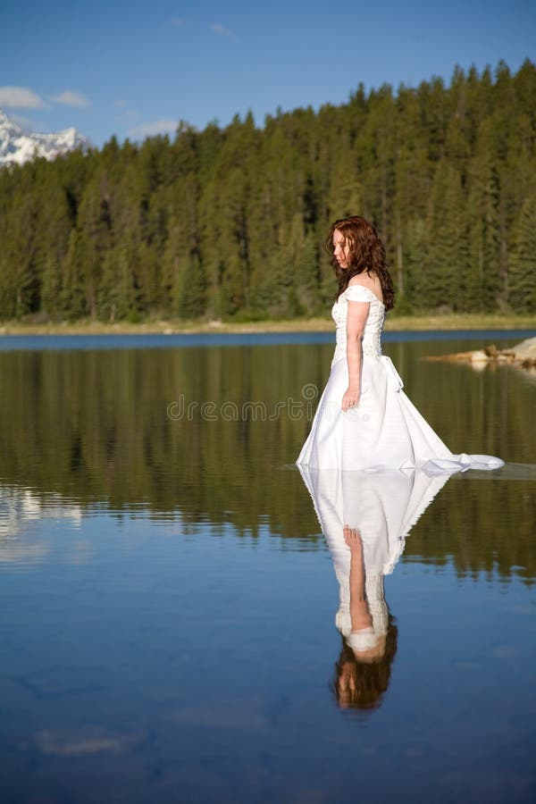 Bride in the Water stock photo. Image of sunny, canada - 2720916