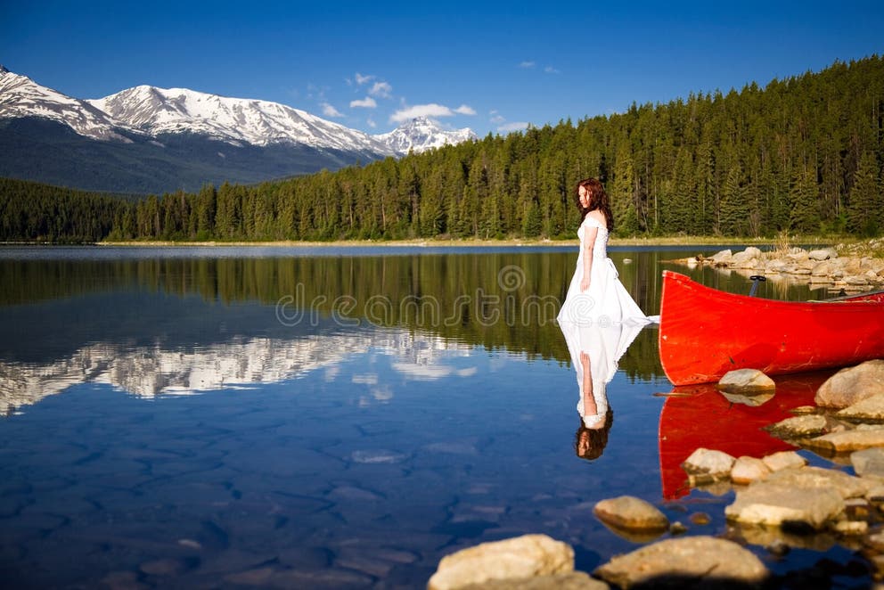 Bride in the Water stock image. Image of sunny, portrait - 2720927