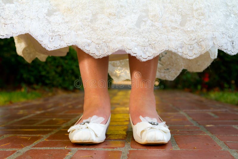 Bride Wedding Day Shoes stock photo. Image of bridal - 60915424