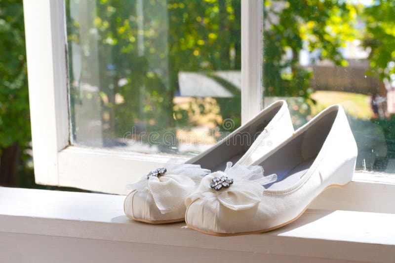 Bride Wedding Day Shoes stock photo. Image of love, wedding - 60920698