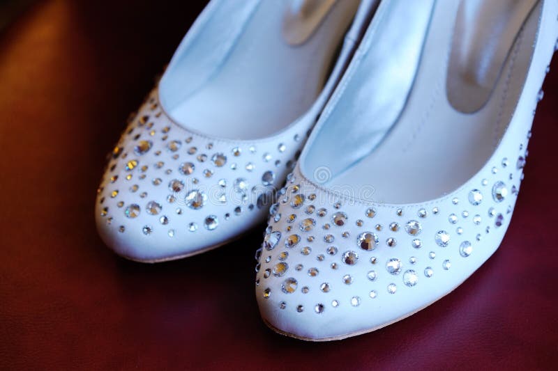 Brides Pretty Shoes stock photo. Image of apparel, sparkle - 27223726