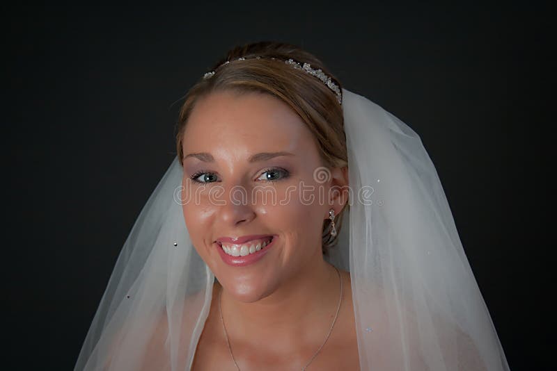 Brides smile stock image. Image of strapless, smile, pink - 12133889