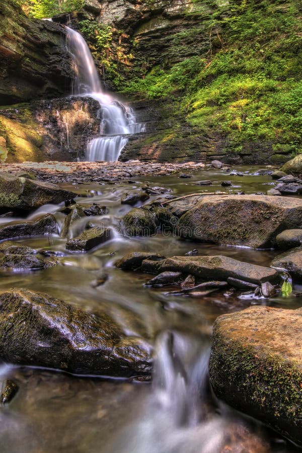 Frontenac Falls and Pool stock image. Image of rocks - 34756837
