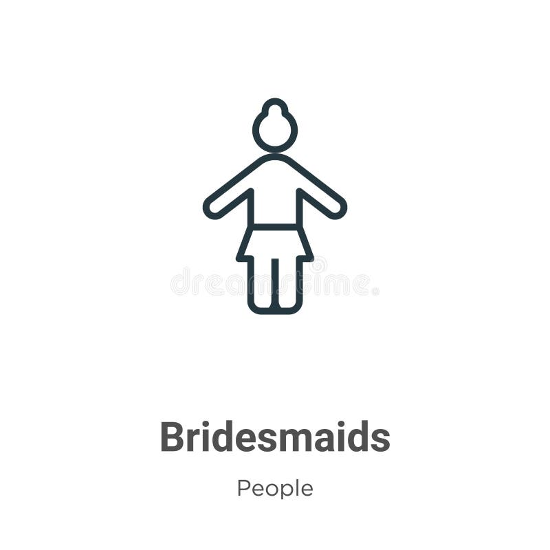 Bridesmaids Icon in Filled, Thin Line, Outline and Stroke Style. Vector ...