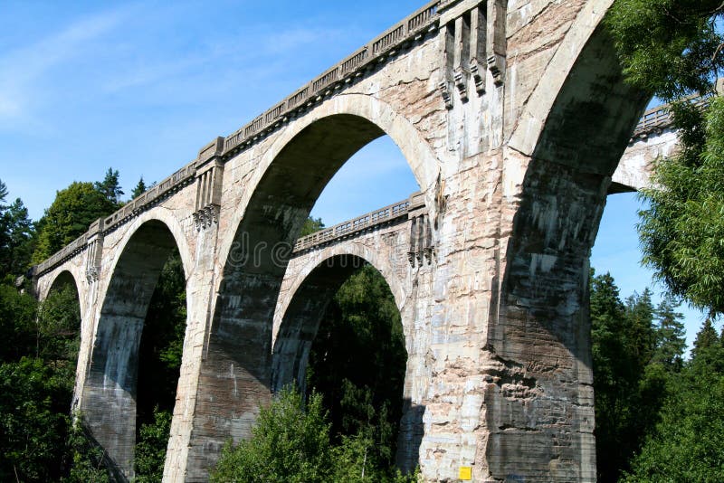 The Ravenna Bridge Railway Viaduct on the Höllental Railway Line in the ...