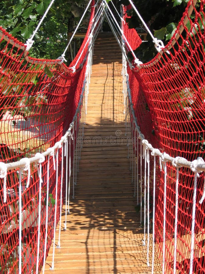 Bridge stock image. Image of tibet, cord, trees, tree - 1062627