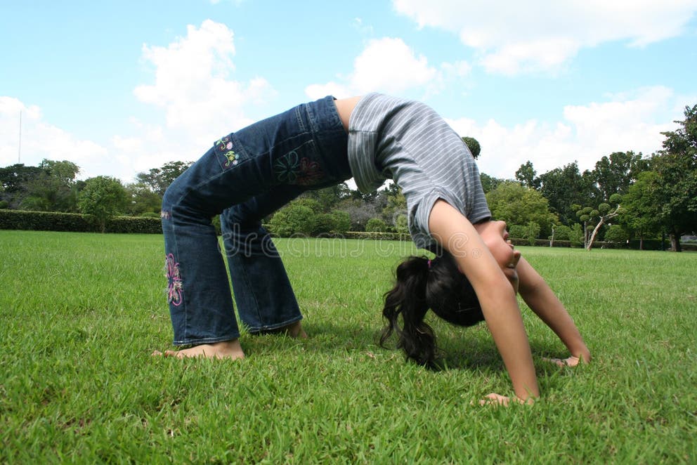 Bridge stock image. Image of female, motion, acrobatic - 1205959