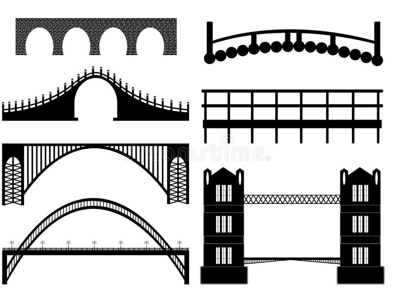 Stone Ancient Bridge, Balustrade Stock Vector - Illustration of railing ...