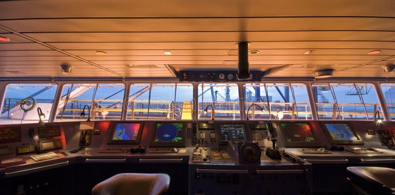 Modern ship bridge stock image. Image of panel, electronics - 25018931