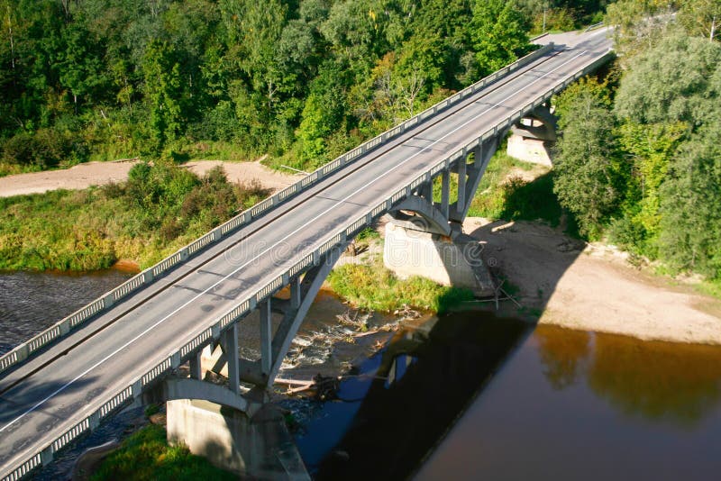 Bridge from above stock photo. Image of road, built, architecture ...