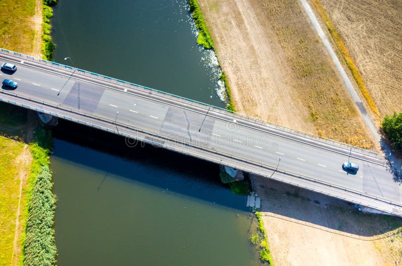 Bridge above the river stock image. Image of forest, amazing - 65390695