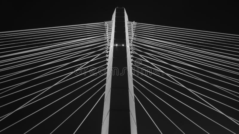 Bridge Abstract Black and White Background Stock Photo - Image of ...