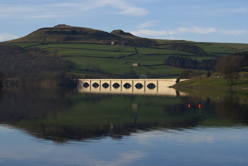 Bridge Across a Reservoir stock image. Image of arch, bridge - 7750813