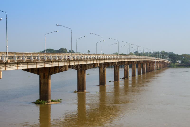 Bridge across the river stock image. Image of forest - 28514235