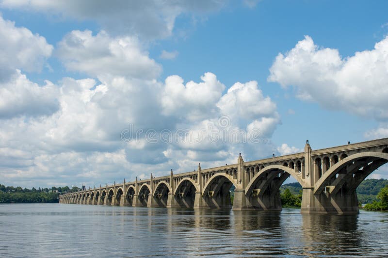 Bridge Across River stock image. Image of beauty, road - 107212325