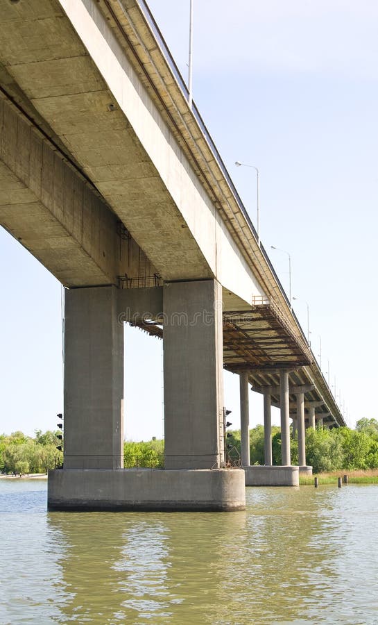 Bridge Across the River Don Stock Photo - Image of traffic, river: 61798466